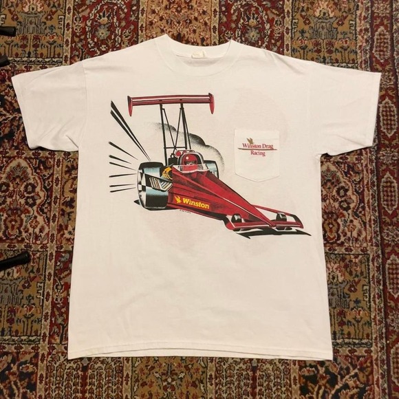 Winston | Shirts | Vtg Rare 992 Winston Drag Racing Team Dragster ...